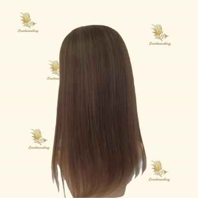 Chine Cheveux humains cuticule vierge alignée en soie mono base Mongolian Hair Topper pour les femmes à vendre