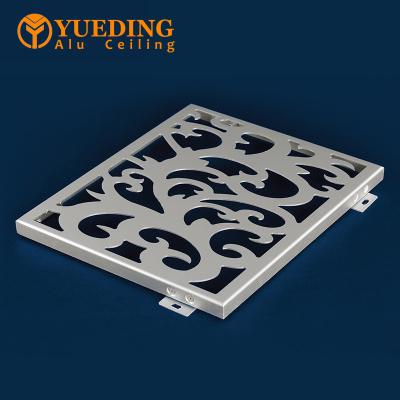 China Laser Cut Building Curtain Wall Aluminium Perforated Panel Metal Solid Veneer Facade for sale