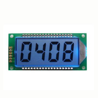 China De fabriek past 40pin 4 LCD van Cijfers aan Mono 7 Segment Vertoningsmodule Te koop