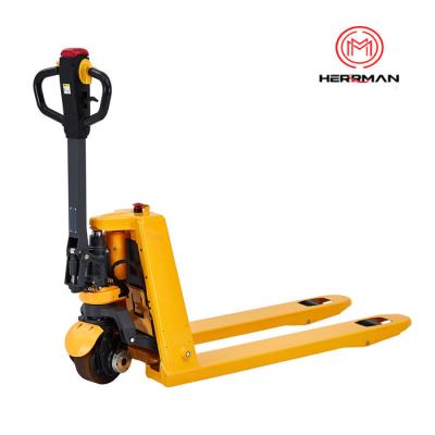 Cina 1.5t 3300lbs Li Ion Electric Powered Pallet Truck con il commutatore di emergenza in vendita