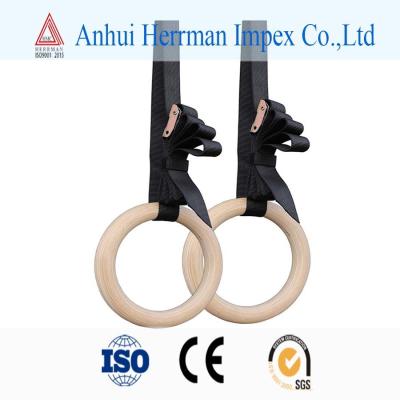 Cina Ring Nylon Straps For Gym relativo alla ginnastica di legno in vendita