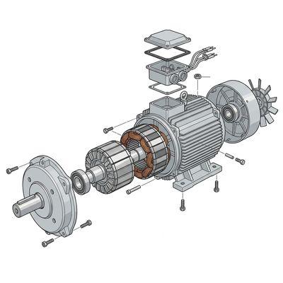 PMG-15AV Permanent Magnet Generator Structure Diagram