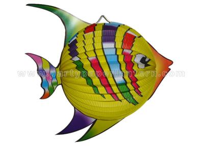 Cina Lanterne di carta animali variopinte distintive/lanterne di carta su ordinazione del pesce in vendita