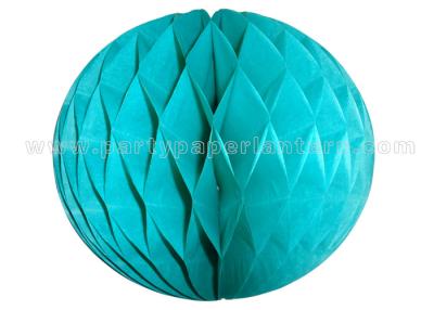 Chine Pouce de papier rond coloré adapté aux besoins du client 100% des boules 6-18 de nid d'abeilles fait main à vendre