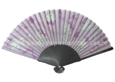 Chine ventilateurs tenues dans la main japonaises imprimées par style de bande dessinée AVEC 6