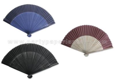 Chine ventilateurs japonaises de main de plaine simple de couleur à vendre