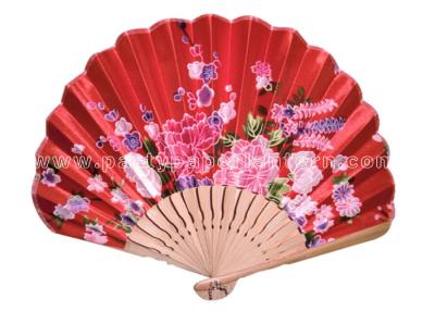 Chine Beaux ventilateurs tenus dans la main japonais pliables, ventilateurs de papier rouges personnalisés à vendre