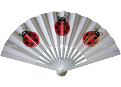 Cina Fan di carta tenuti in mano di stile di piegatura di carta artificiale dell'insetto con il modello stampato cifra in vendita