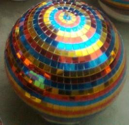 China Bola de espejo del disco del color en venta