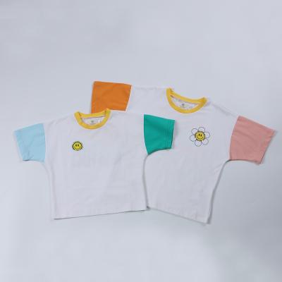 Cina Collo 100% di squadra classico dei bambini su ordinazione delle magliette del cotone Logo Print privato in vendita