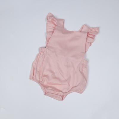 Cina I pagliaccetti neonati dentellano le tute del vestito dal bambino del tessuto del popeline di colore in vendita
