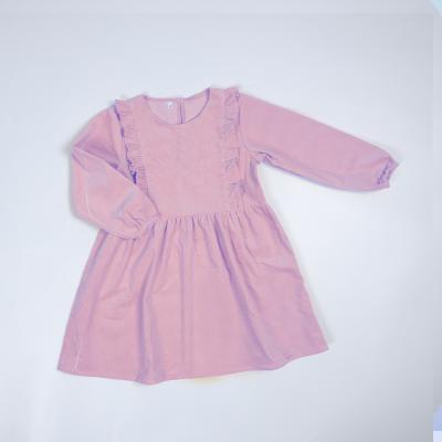 China Boutique Roze Prinses Dress Corduroy Fabric voor Verjaardagspartij Te koop