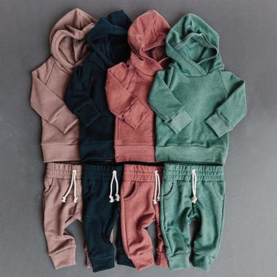 Cina i pantaloni del pareggiatore della maglietta felpata del bambino della camicia sudata del pullover 250gsm hanno messo Terry Fabric francese in vendita