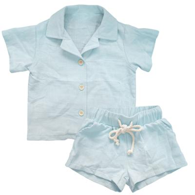 Cina I bambini su misura si abbottonano giù il cordone superiore mette il condimento in cortocircuito quotidiano di 2 PCS del salotto dell'estate adatta esile di usura in vendita
