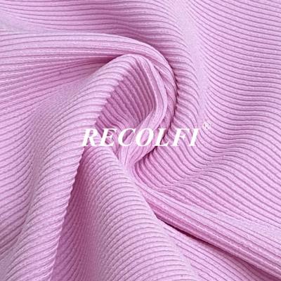 Cina Il Activewear costolato amichevole di Eco tricotta l'usura stampabile di yoga di allungamento del tessuto in vendita