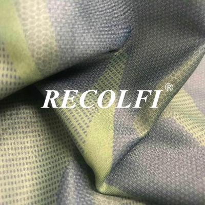 Cina Il Activewear di verde di Camo tricotta l'elastam E-F di Roica del tessuto per i riassunti dei fondi in vendita