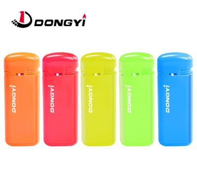 Cina Logo del cliente Ricaricabile Indisponibile al vento Electronic Plastic Lighter Colorato solido per cucina in vendita