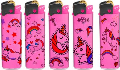 Cina DY-077 accendini ricaricabili Gas fumante accendini slim monouso con logo del cliente in vendita
