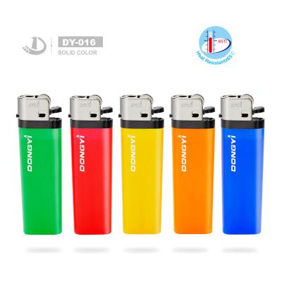 Cina Dy-016 EUR Standard ISO9994 Accendino a gas a ruota di pietra di plastica con accendino a prova di bambini in vendita