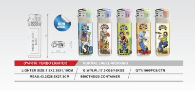 Cina Moderno Custom Windproof Gas lighter personalizzazione per la vostra soddisfazione in vendita