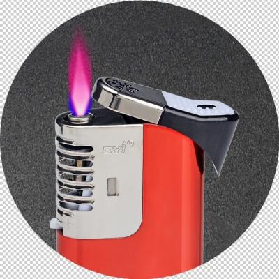 Cina Modello N.O. DY-F029 Accendino a gas a prova di vento monouso con LED e elettronica personalizzata in vendita