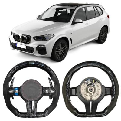 China Sportdesign angepasst Alcantara LED-Kohlenrad aus Kohlenstofffaser für BMW M3M4M5X1-X6 zu verkaufen