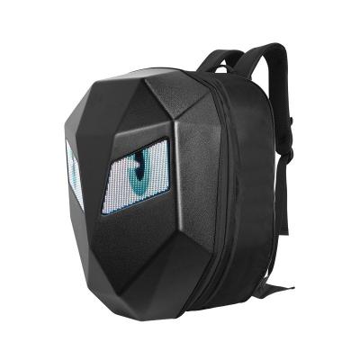 LED Backpack Bluetooth Waterproof Hard Shell Iron Man Cool Motorcycle Riding