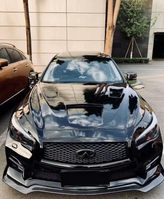 Κίνα Ινφίνιτι Q50 Q50L Τροποποιημένη ίνα άνθρακα Στυλ B Κάλυψη τρύπας ανοίγματος Αληθινή σειρά άνθρακα προς πώληση