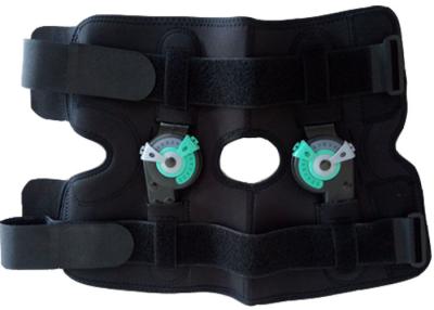 China Van de de Steun Zwarte Kleur van de beschermende Kledings de Scharnierende Knie Steun van de de Douaneknie met Magische Band Te koop