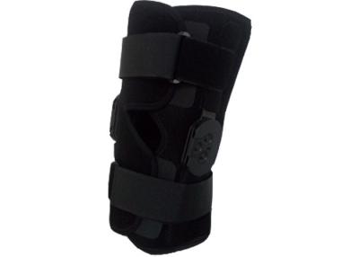 China KN 08 Orthotic Zwarte Kleur van de Kniesteun met Dubbel Aluminiumverblijf/Scharnier Te koop