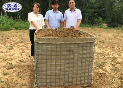 중국 SX9 모래 Fileld HESCO 방어적인 장벽/Geotextile는 Gabion 군 장벽을 일렬로 세웠습니다 판매용