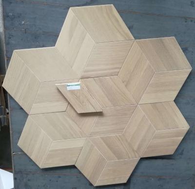 China El mosaico de madera del arte, hexágono en madera de roble dirigió el suelo del entarimado con diversos estilos en venta