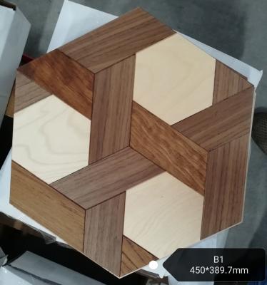 China La madera del hexágono dirigió el suelo del entarimado con diversos estilos y mezcló el bosque en venta