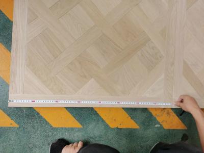 Chine unfinished versailles oak engineered panels with internal bevels à vendre