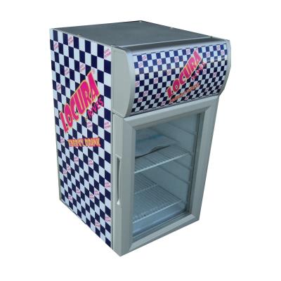 China 21L glass door display cooler for sale