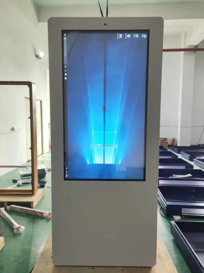 55-inch Capacitive Touch Screen Kiosk side view