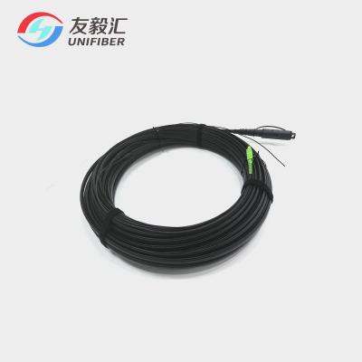 중국 Toneable Flat Sst Ftth Drop Cable Pre Connectorized G657a2 Optitap To Sc Apc 100ft 판매용