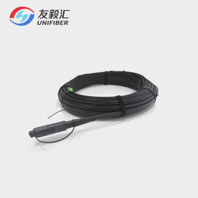 중국 Toneable Flat Sst Ftth Drop Cable Pre Connectorized G657a2 Optitap To Sc Apc 100ft 판매용