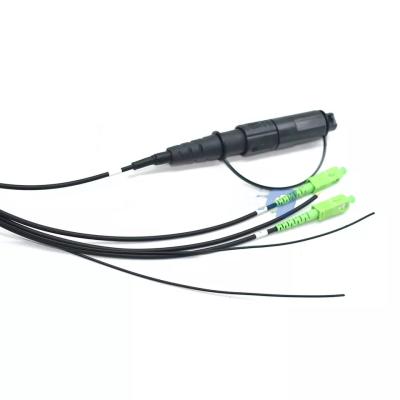 中国 SST Toneable Flat Drop Cable Optitap Hardened 2 Core SC/APC G657A1 PE 販売のため