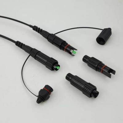 중국 Pre Connectorized TW Hybrid Fast Connector IP Mini SC Optical H Connector Compatible 판매용