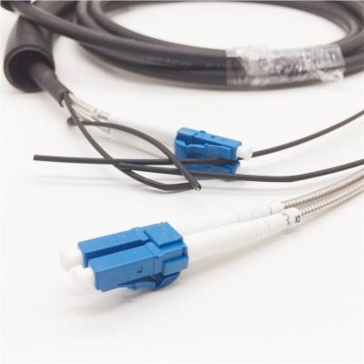 China FTTA CPRI FO Patch Cord Duplex LC/UPC to SC/APC GYFJH 7.0mm With Protective Conduit en venta