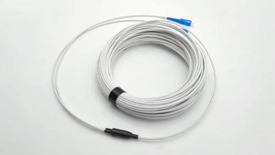 중국 FTTH SM G657A2 SC/APC-SC/APC 2 코어 파이버 드롭 패치 케이블 흰색 30M 판매용