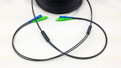 中国 屋外FTTHの低下繊維の光学パッチ・コードSC/APC SC/UPC 2の中心のブレイクアウト ケーブル 販売のため