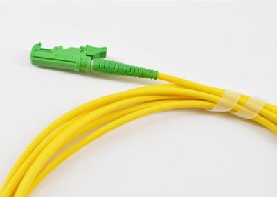 중국 PVC/LSZH 재킷 섬유 광학적인 접속 코드 E2000 APC/UPC OS2 9/125um 심플렉스 2.0/3.0mm 판매용