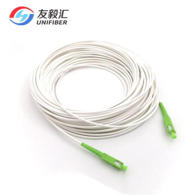 중국 G657B3 SC APC FTTH 패치 코드 단일모드 LSZH 흰 재킷 판매용