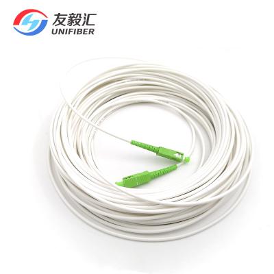 중국 G657B3 SC APC FTTH 패치 코드 단일모드 LSZH 흰 재킷 판매용