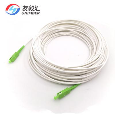 중국 G657B3 SC APC FTTH 패치 코드 단일모드 LSZH 흰 재킷 판매용