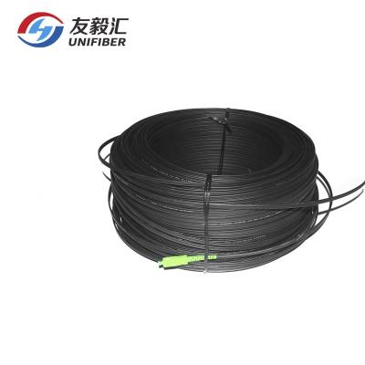 중국 SC APC에 전 연결되는 Ftth 하락 케이블 LSZH 150m G657A2 SC APC 판매용