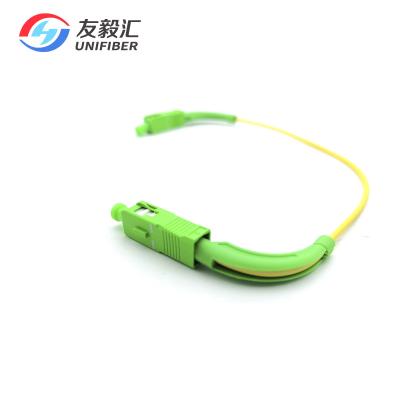 중국 SC / APC 단일모드 단순한 광 섬유용 패치 코드 0.3 MTR에 대한 90 급 각을 이루는 부트 SC / APC 판매용