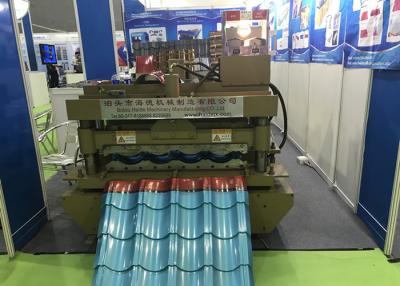 Cina Rotolo d'acciaio del tetto della lamina di metallo di colore che forma il sistema di controllo dello SpA di file della macchina 9 in vendita